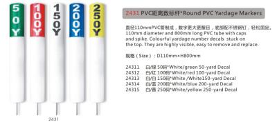 Runde PVC-Yardzahl-Markierungen