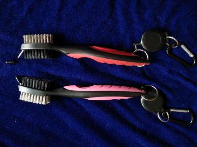 China Golf Brush Set with Dual-Sided Bristles for Club Cleaning Accessories for sale