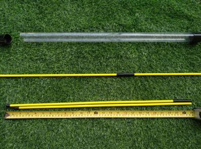 China Folding Golf Alignment Stick 2 Pack Double Sided Golf Training Aid for Swing Practice for sale