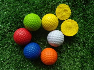 China Polyurethane Foam Practice Golf Balls 42mm 20g Durable Low Compression Training Balls for sale