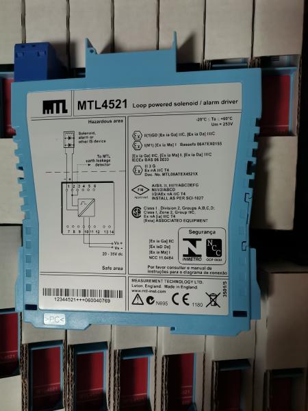 Quality MTL4521/L MTL5521 One-Channel Solenoid/Alarm Driver with 24V Maximum Output for sale
