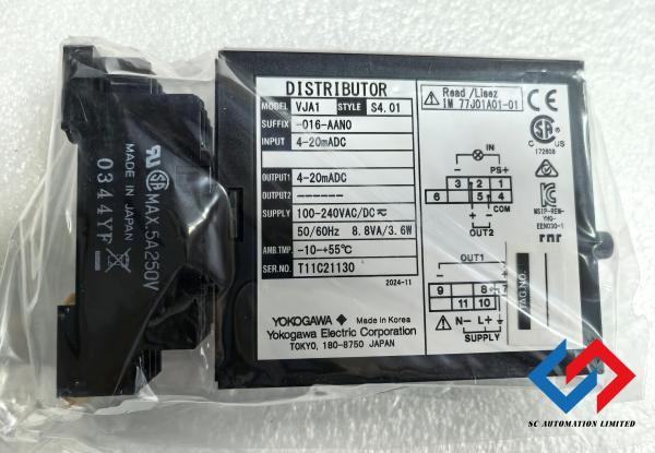 Yokogawa VJA1-016-AAN0 Einzel-Ausgangs-Distributor mit 100-240 V Wechselstromversorgung