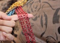 China Red Anodized Aluminum Chain Curtain for Doors - 7 Color Options, Fly & Insect Screen Protection for sale