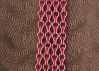 China Red Anodized Aluminum Chain Curtain for Doors - 7 Color Options, Fly & Insect Screen Protection for sale