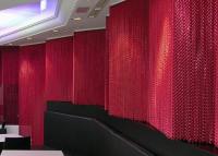 China Red Anodized Aluminum Chain Curtain for Doors - 7 Color Options, Fly & Insect Screen Protection for sale
