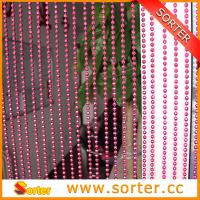 China Pink Faceted Plastic Bead Chain Curtain - Custom Size Door & Window Decoration with Free Samples for sale
