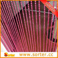 China Pink Faceted Plastic Bead Chain Curtain - Custom Size Door & Window Decoration with Free Samples for sale