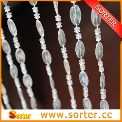 China Hanging door plastic beads curtain for sale