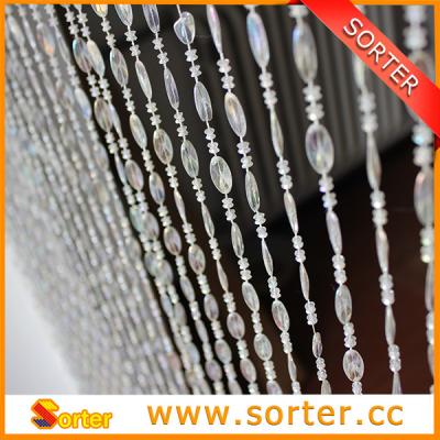 China Hanging door plastic beads curtain for sale