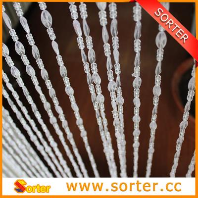 China Hanging door plastic beads curtain for sale
