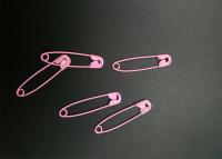 China Pink Color Safety Pin - High-Strength Steel Fastener for Heavy Fabrics, Wool, Leather & Crafts for sale