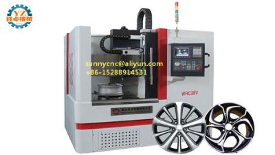 China Precision Horizontal Flat Bed CNC Lathe Alloy Wheel Repair CNC Machine for sale