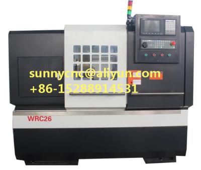 China WRC26 Horizontal Flat Bed Wheel Rim CNC Lathe Equipment With Touch Screen for sale