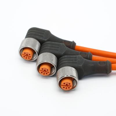 China RoHS Brass Nickel Plated Waterproof Electrical Connectors M12 for Outdoor Industrial for sale
