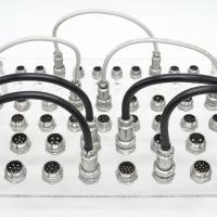 China Circular Coax Aircraft Cable Quick Connectors Plug & Socket 250V 50Hz for sale