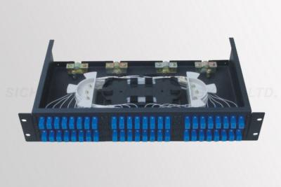 China Patch Panel Fiber Optic 24 Port , Rack Mount Fiber Patch Panel 12 / 24 Capacity for sale