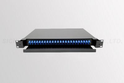 China 24 Port Sc Fiber Patch Panel 19 Inch for sale