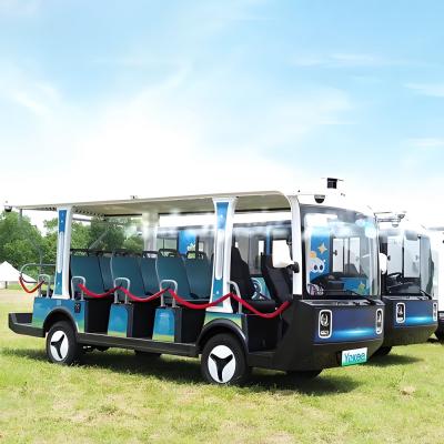 China NEWBASE Yokee 14-Seater Autonomous Sightseeing Vehicle with Eco-Friendly Electric Propulsion for sale