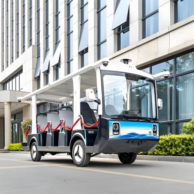 China NEWBASE Yokee 14-Seater Autonomous Sightseeing Vehicle with Eco-Friendly Electric Propulsion for sale