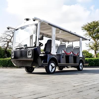 China NEWBASE Yokee 14-Seater Autonomous Electric Sightseeing Vehicle with 150 km Range and 15.4 kWh Battery for Urban & Industrial Scenarios for sale