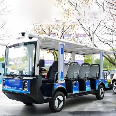 China NEWBASE Yokee 14-Seater Autonomous Sightseeing Vehicle with Eco-Friendly Electric Propulsion for sale