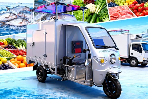 Quality Electric Refrigerated Vehicle Small Wheels Tricycle Solar-Powered -18C Cold Chain Transport Customization Support for sale