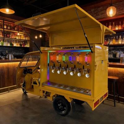 China Electric Beer Selling Tricycle with 4 Pegasus-Matched Taps, DC-60V Cooling & 0°C-5°C Temperature Control for sale