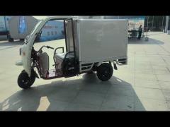 Electric Refrigerated Vehicle Small Wheels Tricycle Solar-Powered -18C Cold Chain Transport Customization Support