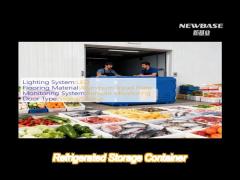 smart portable refrigerated container with direct expansion cooling system