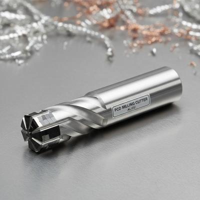China 3 Inches Overall Length PCD Milling Cutter with High Cutting Speed for Non-Ferrous Metals for sale