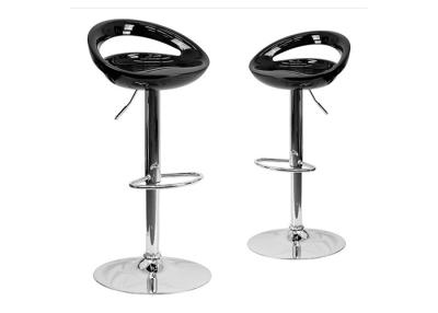 Cina H760-970mm Counter Height Bar Stools Steel Plastic Seat Bar Stools For Garden in vendita