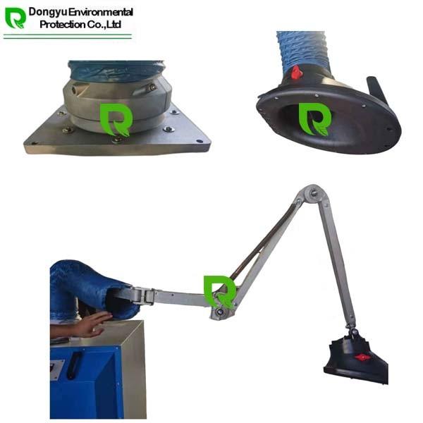 Quality Full Automatic Reverse Blowing Portable Welding Smoke Extractor With Articulated for sale