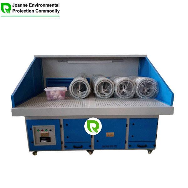 Quality 7.5kw Industry Benchtop Downdraft Table Dust Extraction Bench For Casting Parts for sale