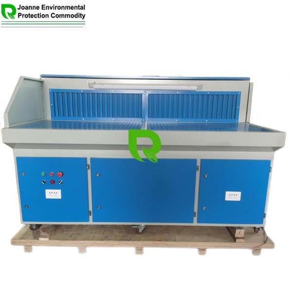 Quality 2-10 HP Static Free Downdraft Table For Auto Parts Factory Plastic Fiber Grinding for sale