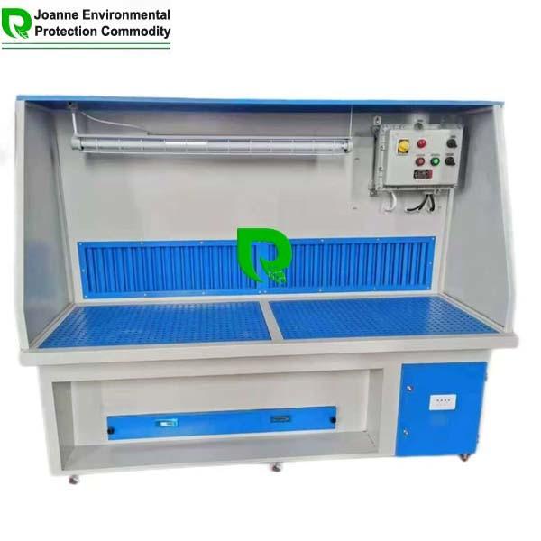 Quality Customized Electric Extraction Table Mobile Downdraft Workbench 1.5M Dust Collection Table for sale