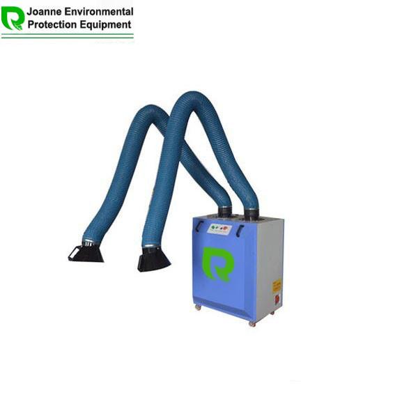 Quality 3000m3/H Mobile Welding Extractor System / Weld Fume Collection Double Arm For 2 for sale