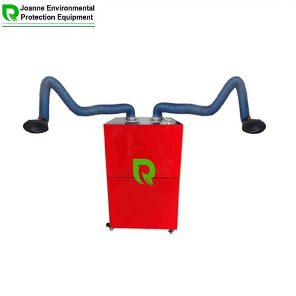 Quality Anti Corrosion Portable Welding Fume Extractor , Mobile Fume Extraction Unit With Dual Arm for sale