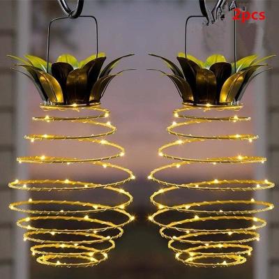 China Pineapple Hanging Solar Lights,Home Garden Solar Powered LED Lights for sale
