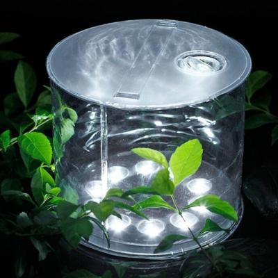 China 10Led Waterproof Cylindrical Solar Powered Led Lights, Inflatable Light Foldable Camping Lamp for sale