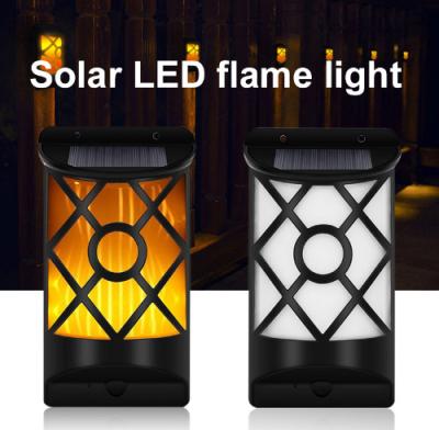 China Outdoor Bright  Flame Lights 66LED Solar Panel Powered LED Flame Garden Lights for sale