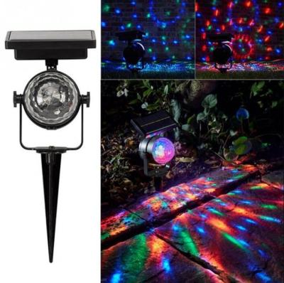 China Solar LED Garden Path Projection Lights,Rotatable Colorful Solar Powered Garden Stake Lights for sale