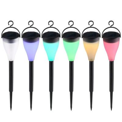 China Outdoor Solar Powered RGB Color Changing Walkway Solar Led Garden Lights for sale