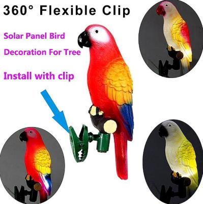 China Solar Powered Lights For Yard, IP44 Waterproof Parrot LED Road Light with Clip for sale