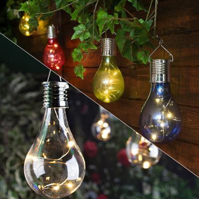 China Home Garden Solar Light Bulb Waterproof Solar Rotatable Outdoor Garden Camping Hanging LED Light Lamp Bulb Lights for sale
