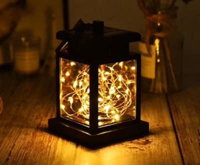 China Outdoor Solar Garden Lights IP65 Waterproof Solar Candle Flame Lamp Led Star String Flame Lights for sale