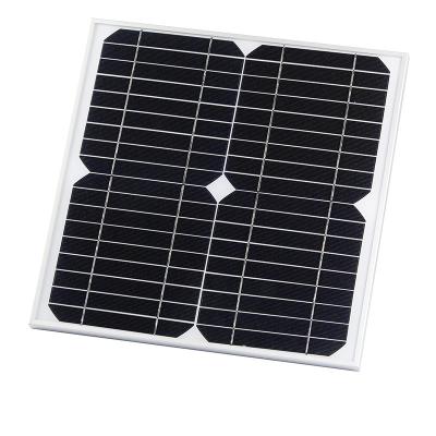 China 15W 18V Monocrystalline Silicon Tempered Glass Laminated Solar Panels for sale