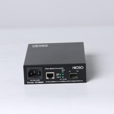 Cina Hioso SFP Gigabit Fiber Media Converter Ricetrasmettitore ottico a trasmissione a lunga distanza in vendita