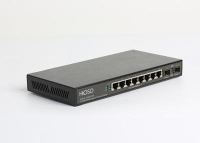 China 16K MAC Learning 8 portos do interruptor 10 da fibra de SFP dos portos de 1000M TP 2 1000M SFP à venda