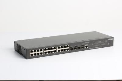 China AC110V Cat5 Cable 100m 28 Port Managed Switch , Gigabit Switch POE for sale