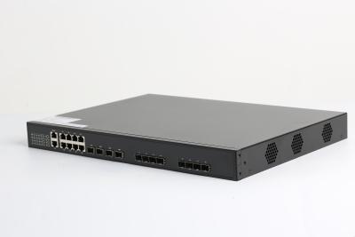China 8 Gigabit Ethernet-Havens 4 10G-Opstraalverbindingshavens L3 8 Haven EPON OLT Te koop